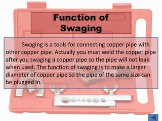 Swaging tools | PPTX