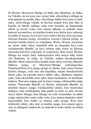Swahili - Prayer of Manasseh.pdf