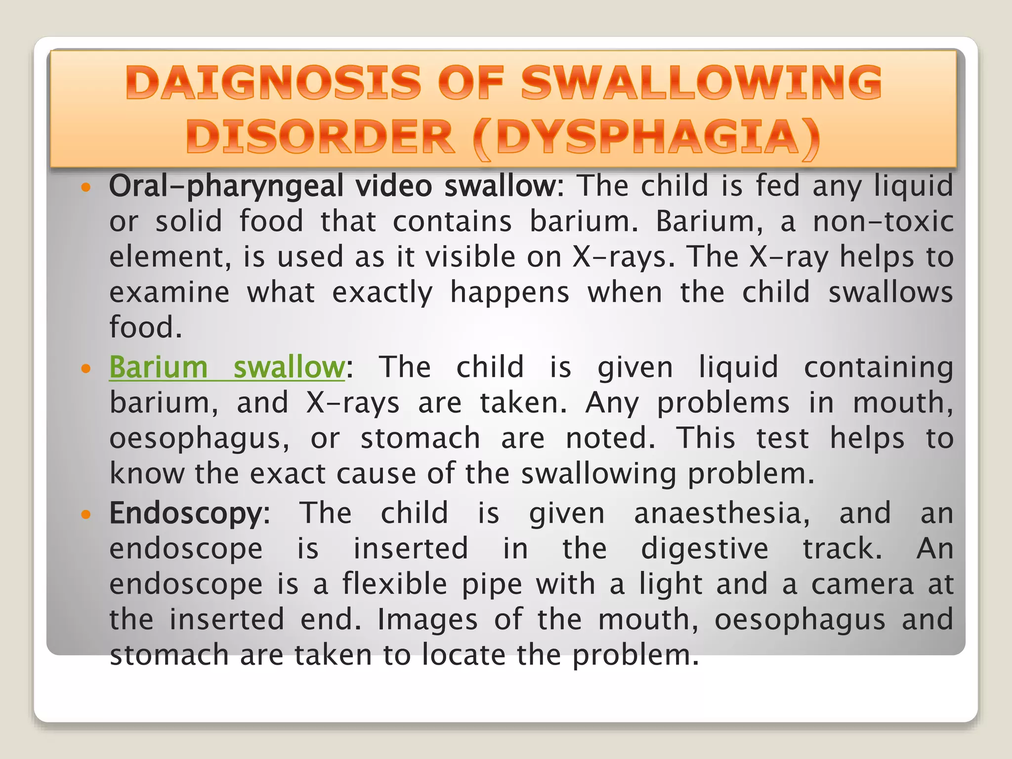 Swallowing disorder (dysphagia) in children- Causes, Symptoms ...