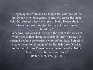 Swallows and Amazons | PPT