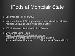 A Personal (iPod) Touch to Languge Teaching and Learning | PPTX