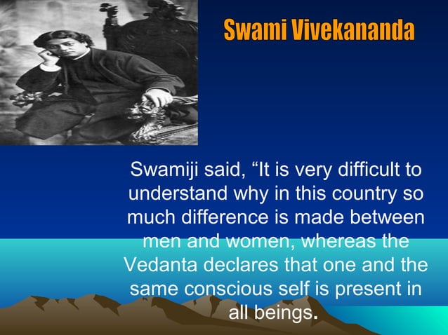 Swami Vivekananda & Women Empowerment | PPT