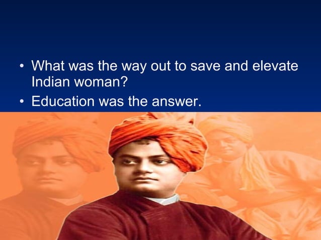 Swami Vivekananda & Women Empowerment | PPT