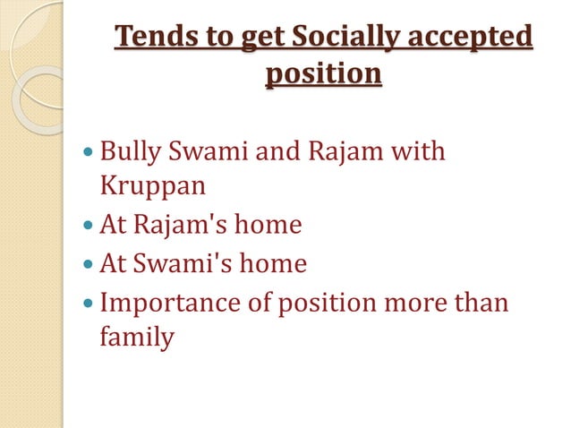 Swami and friends | PPTX