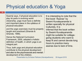 Swami Kuvalyananda ji-The Great Yogi & Scientist | PPSX