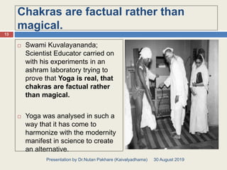 Swami Kuvalyananda ji-The Great Yogi & Scientist | PPSX