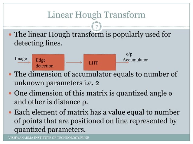 Linear Hough TRansform | PPTX | Physics | Science