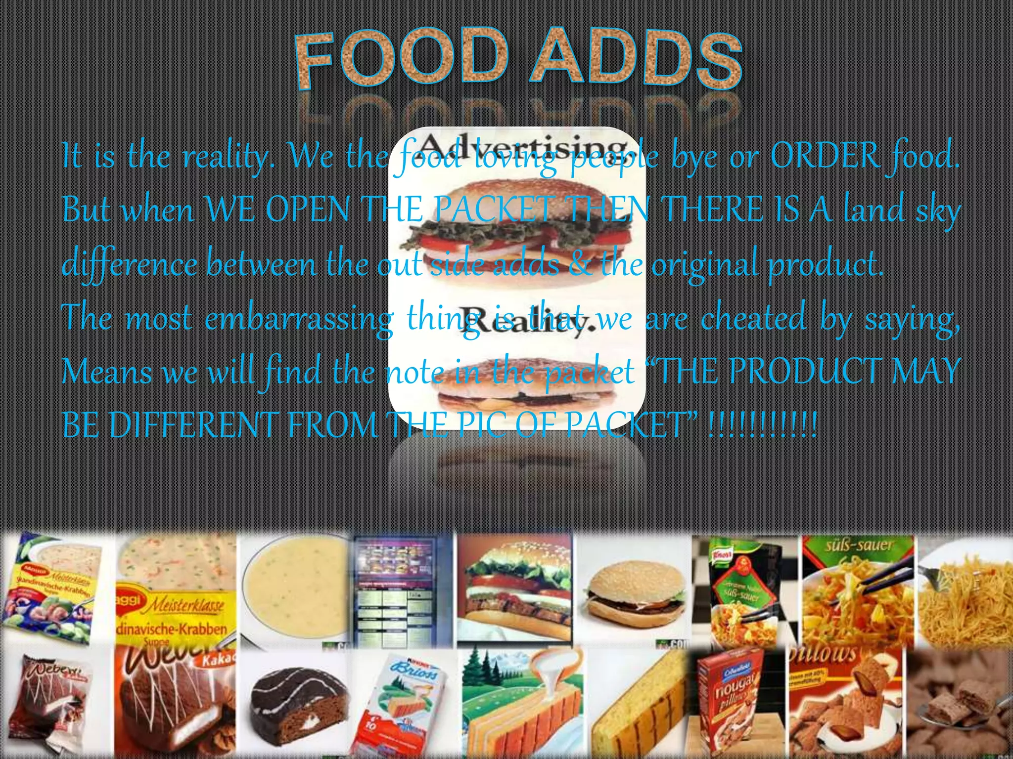 Advertisement Vs Reality | PPSX