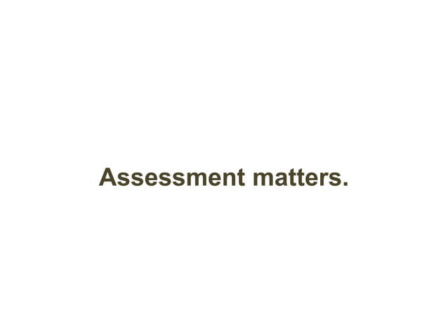 Swan - assessment matters | PPT