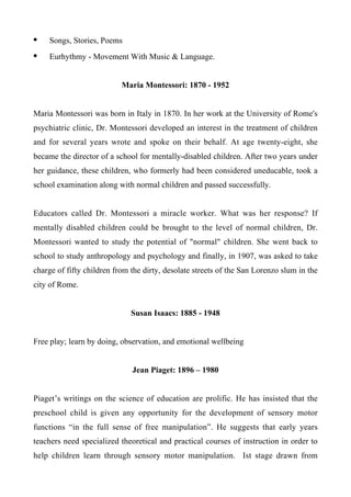 Montessori Powerpoint by Alan Evans, St Clears | PDF