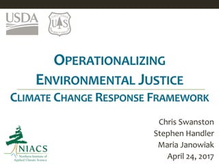 Operationalizing environmental justice through tools and approaches of ...
