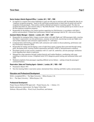 Swan Trevor Resume | DOC