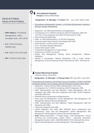 Swapan-IT CV. Healthcare Software and Network Infrastructure. | PDF