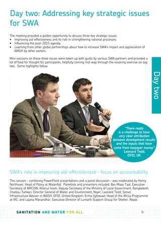 SWA Partnership Meeting 2013 report | PDF