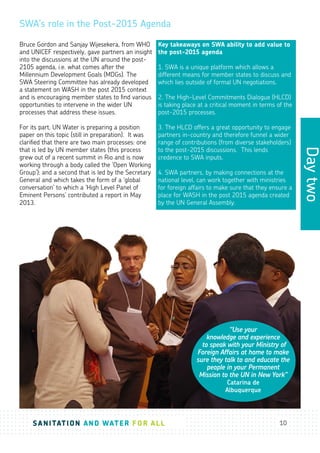 SWA Partnership Meeting 2013 report | PDF