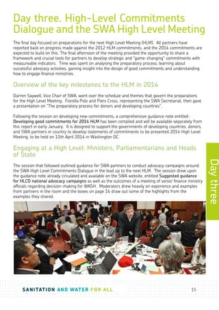 SWA Partnership Meeting 2013 report | PDF