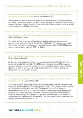 SWA Partnership Meeting 2013 report | PDF
