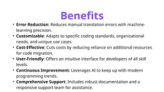 Swapcode AI: AI that helps write, convert, and debug code 10x faster | PPTX