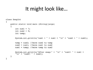 Swap java | PPT