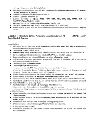 Oracle soa/Fusion developer | DOC | Programming Languages | Computing