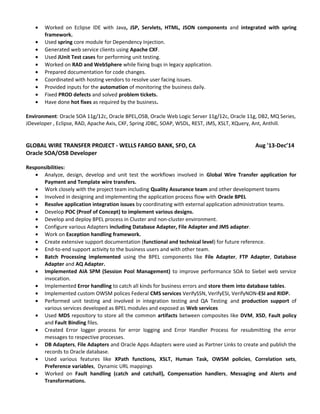 Oracle soa/Fusion developer | DOC | Programming Languages | Computing