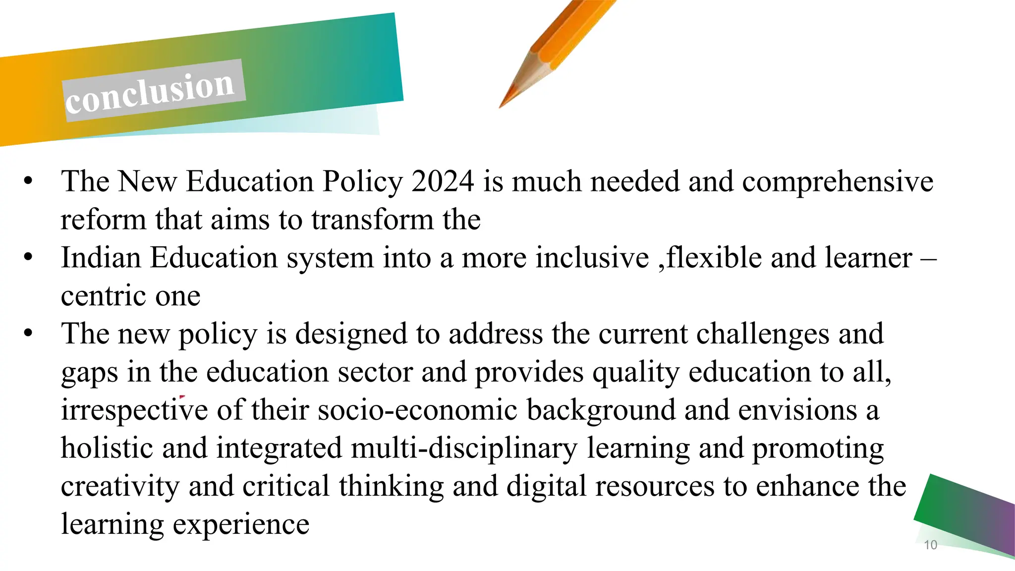 NEW EDUCATION POLICY- 2024-2025 FOR STUDENTS AND TEACHERS | PPTX