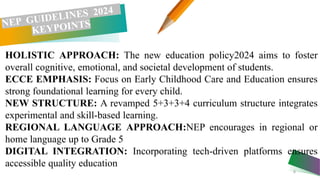 NEW EDUCATION POLICY- 2024-2025 FOR STUDENTS AND TEACHERS | PPTX