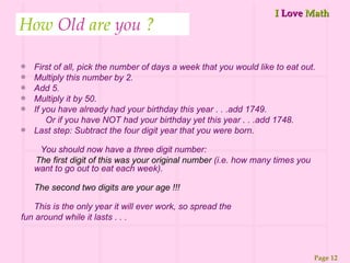 Math 'e' Magic | PPT