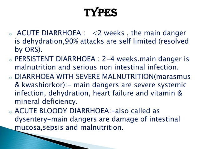 acute diarrhoeal diseases | PPTX