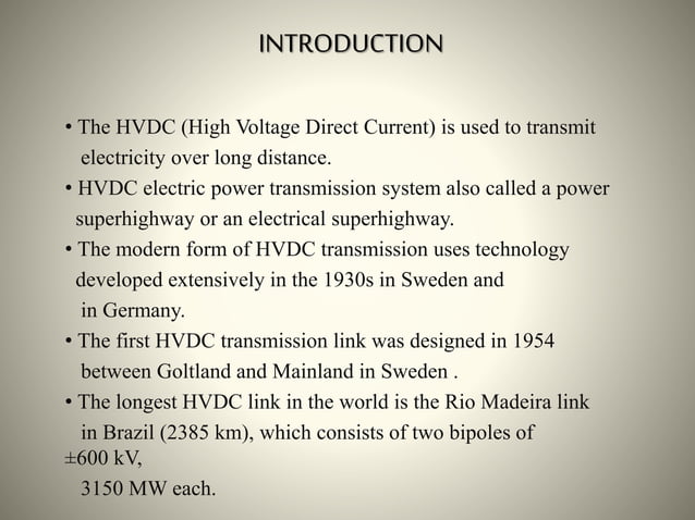HVDC transmission | PPT