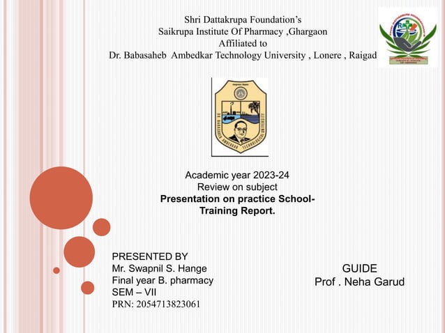 SWAPNIL HANGE PRESENTATION .1.pptx useful | PPTX | Skin and Dermatology | Diseases and Conditions