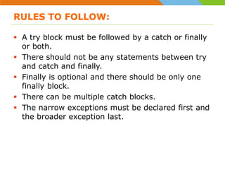 Introduction to Exception | PPT