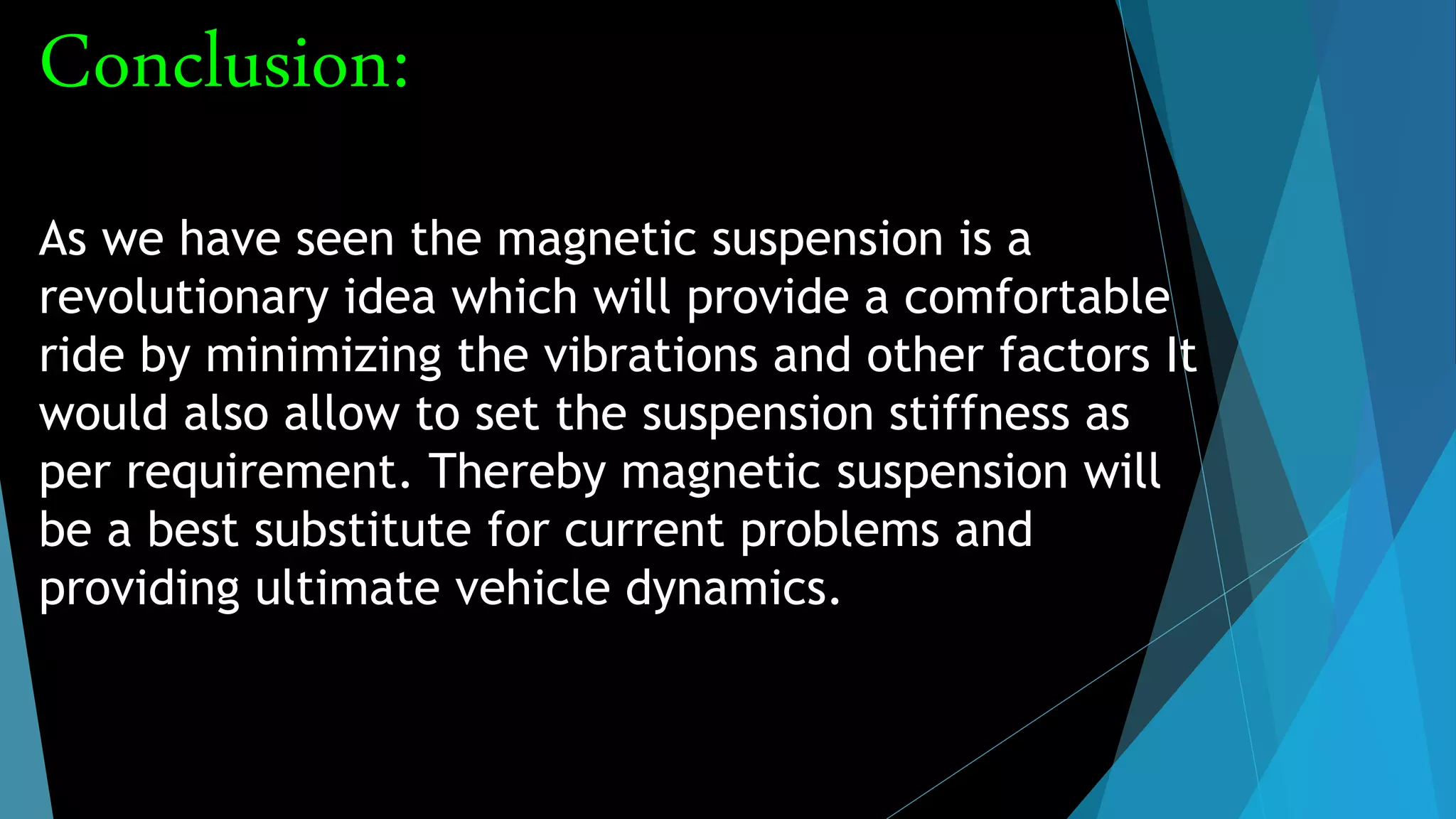 Electromagnetic suspension system in two wheelers | PPTX