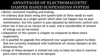 Electromagnetic suspension system in two wheelers | PPTX