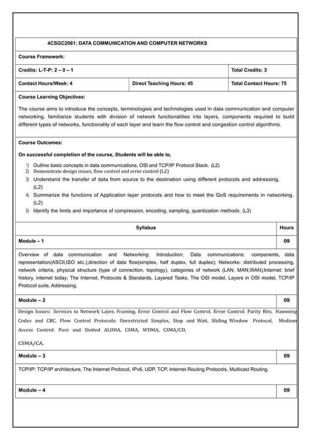 B.Tech. Lab Record for Data Communication & Computer Networks | PDF