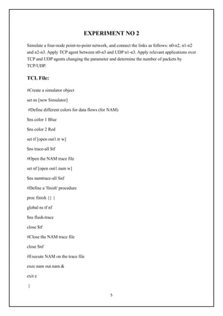 B.Tech. Lab Record for Data Communication & Computer Networks | PDF | Free Download