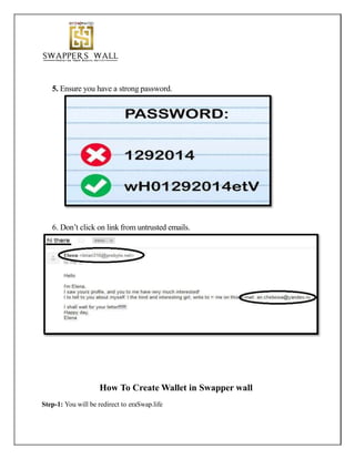 How To Create Wallet in Swapper wall | PPTX | Computing | Technology ...