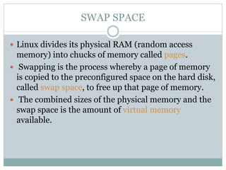 Swap Administration in linux platform | PPT