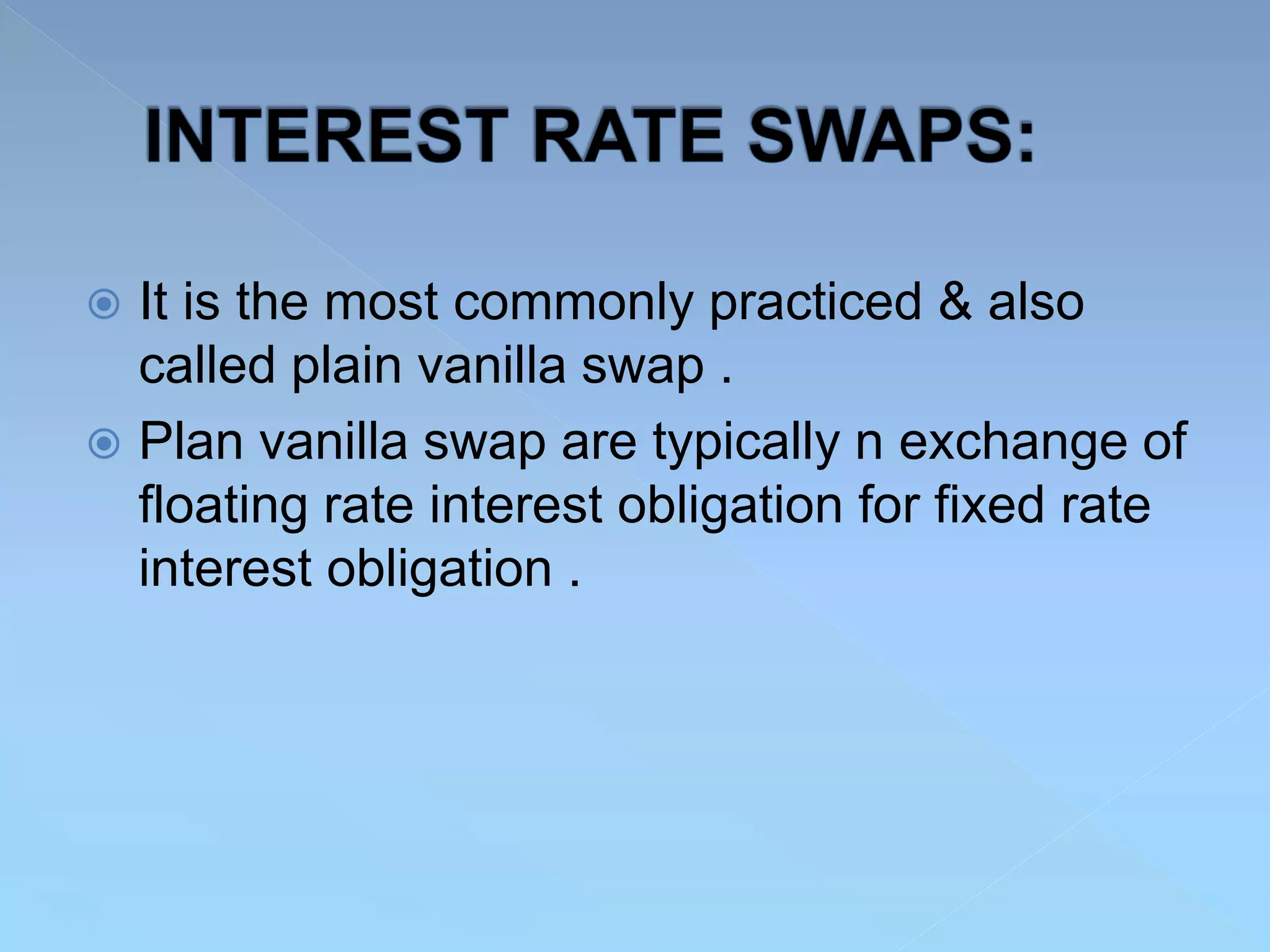 Swaps (derivatives) | PPTX