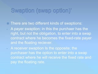 Swaps (derivatives) | PPTX