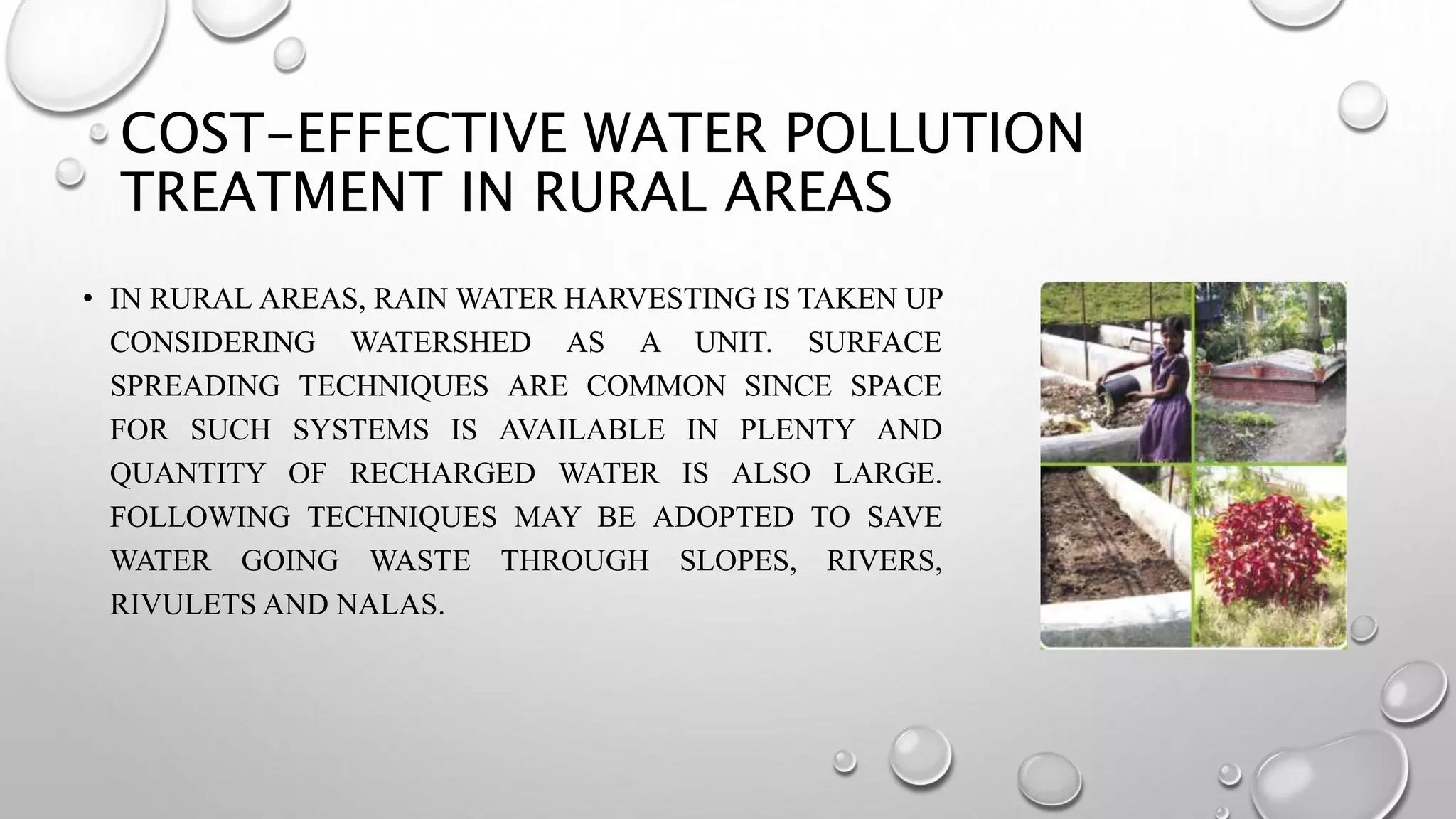 Water pollution and Cost Effective water pollution in rural areas | PPTX