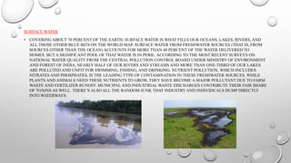 Water pollution and Cost Effective water pollution in rural areas | PPTX