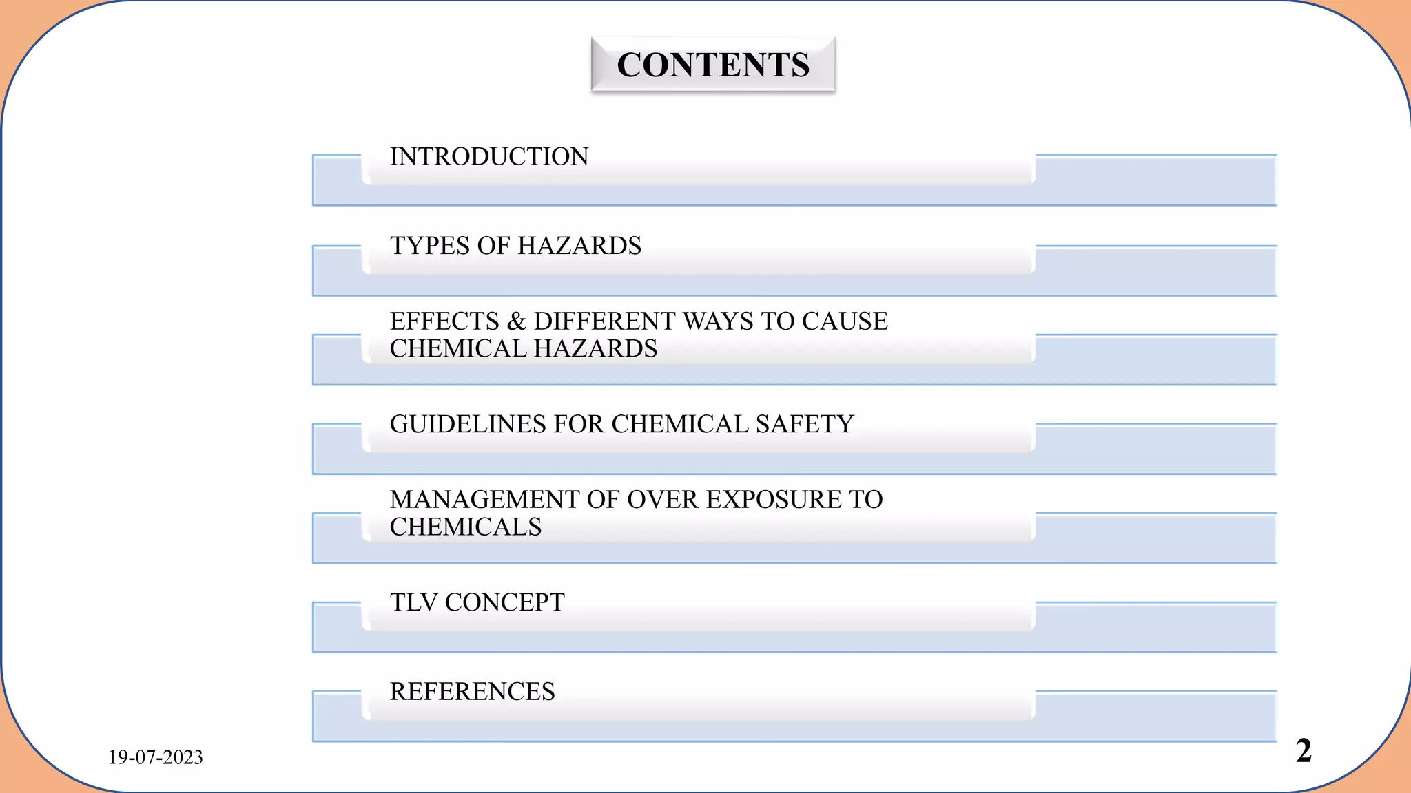 Management of over-Exposure to chemicals and TLV concept | PPTX
