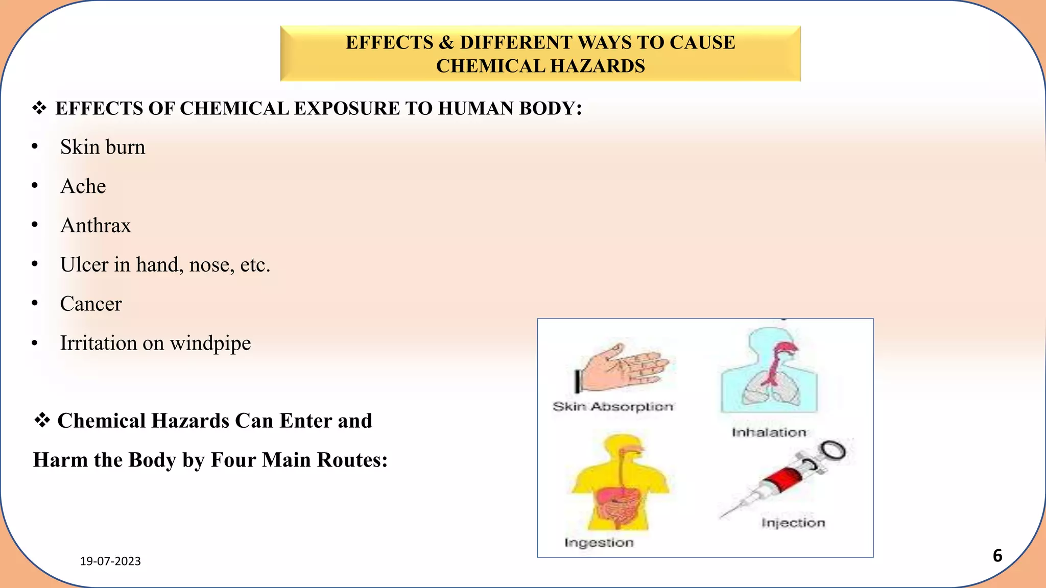 Management of over-Exposure to chemicals and TLV concept | PPTX