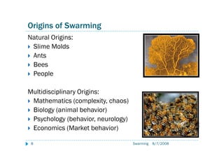 Swarming Panchal Agile2008 | PPT