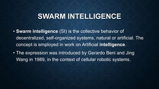 Swarm intelligence | PPT