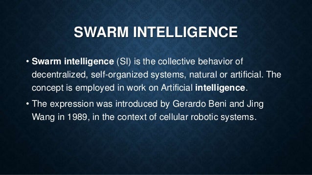 Swarm Intelligence