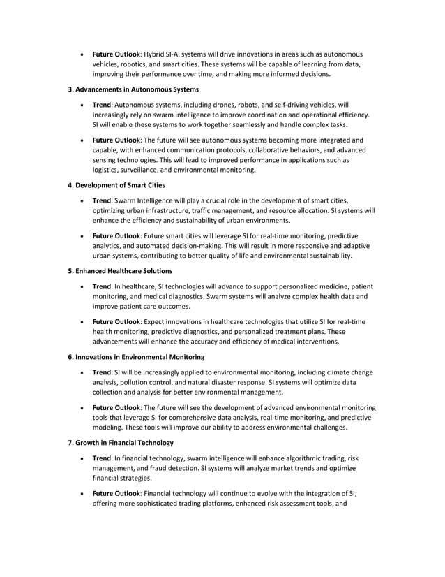 Swarm Intelligence Market Analysing The Future Of Swarm Intelligence Technologies Pdf