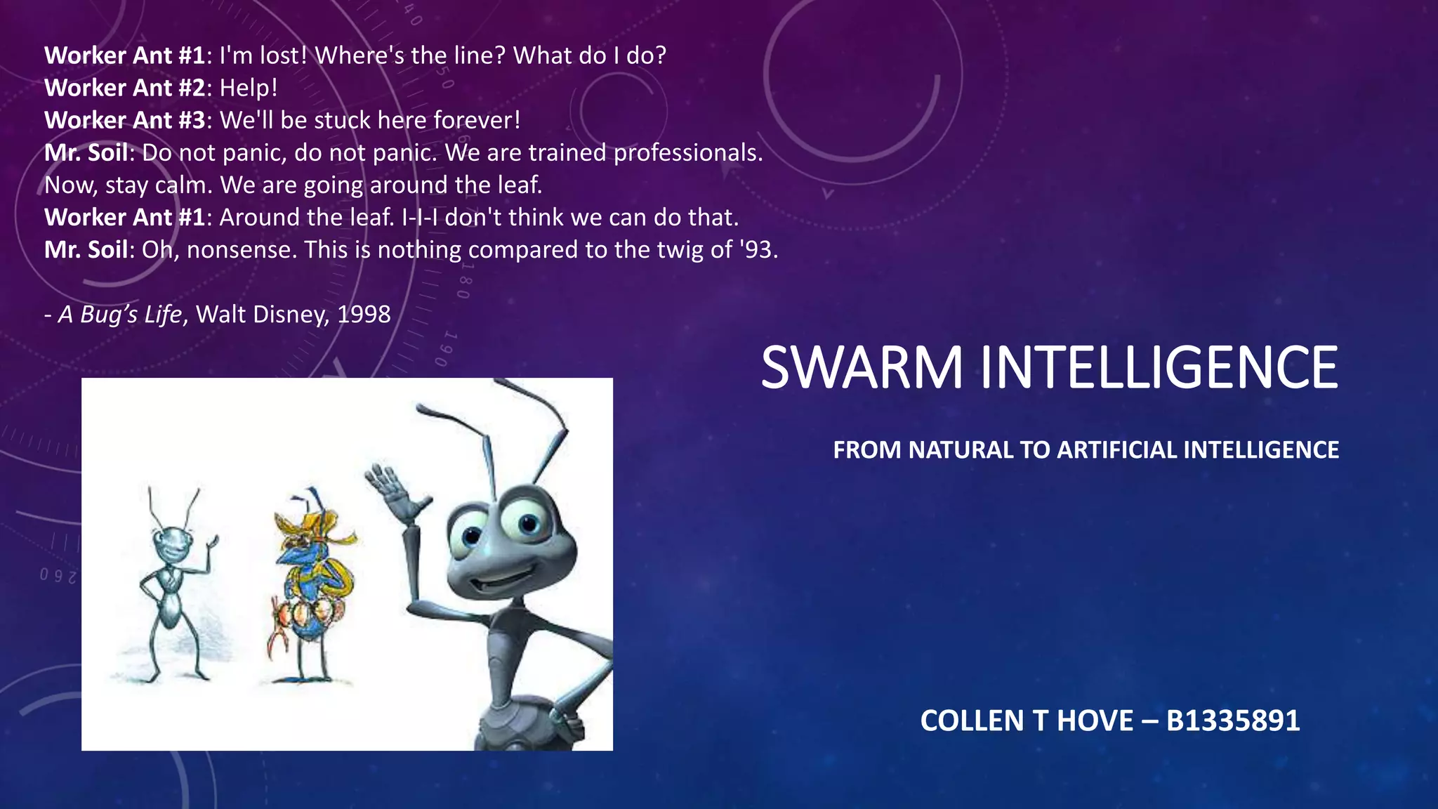 Swarm Intelligence Presentation | PPT