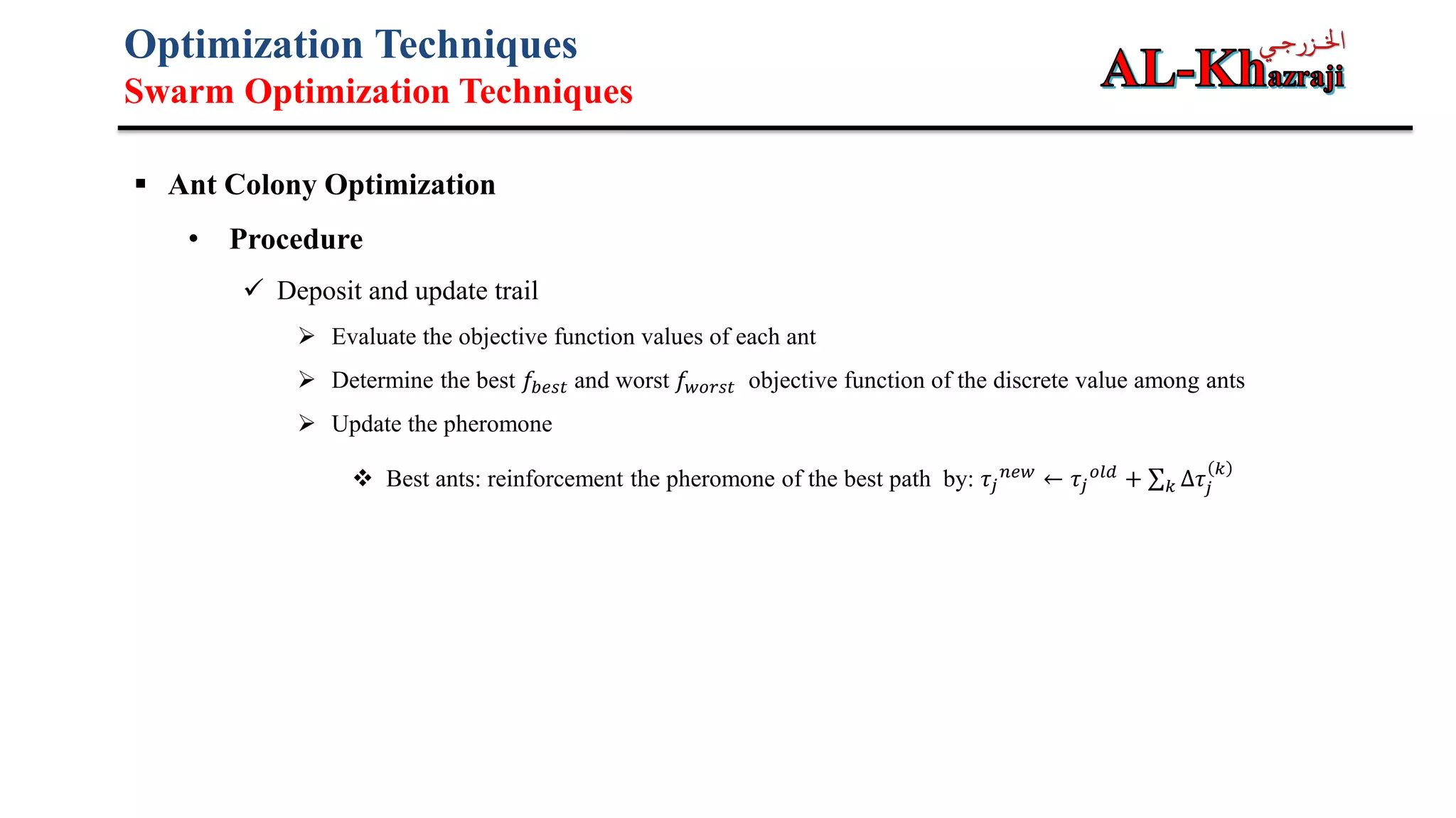 Swarm Optimization Techniques_ACO.pdf | Beekeeping | Hobbies & Interests